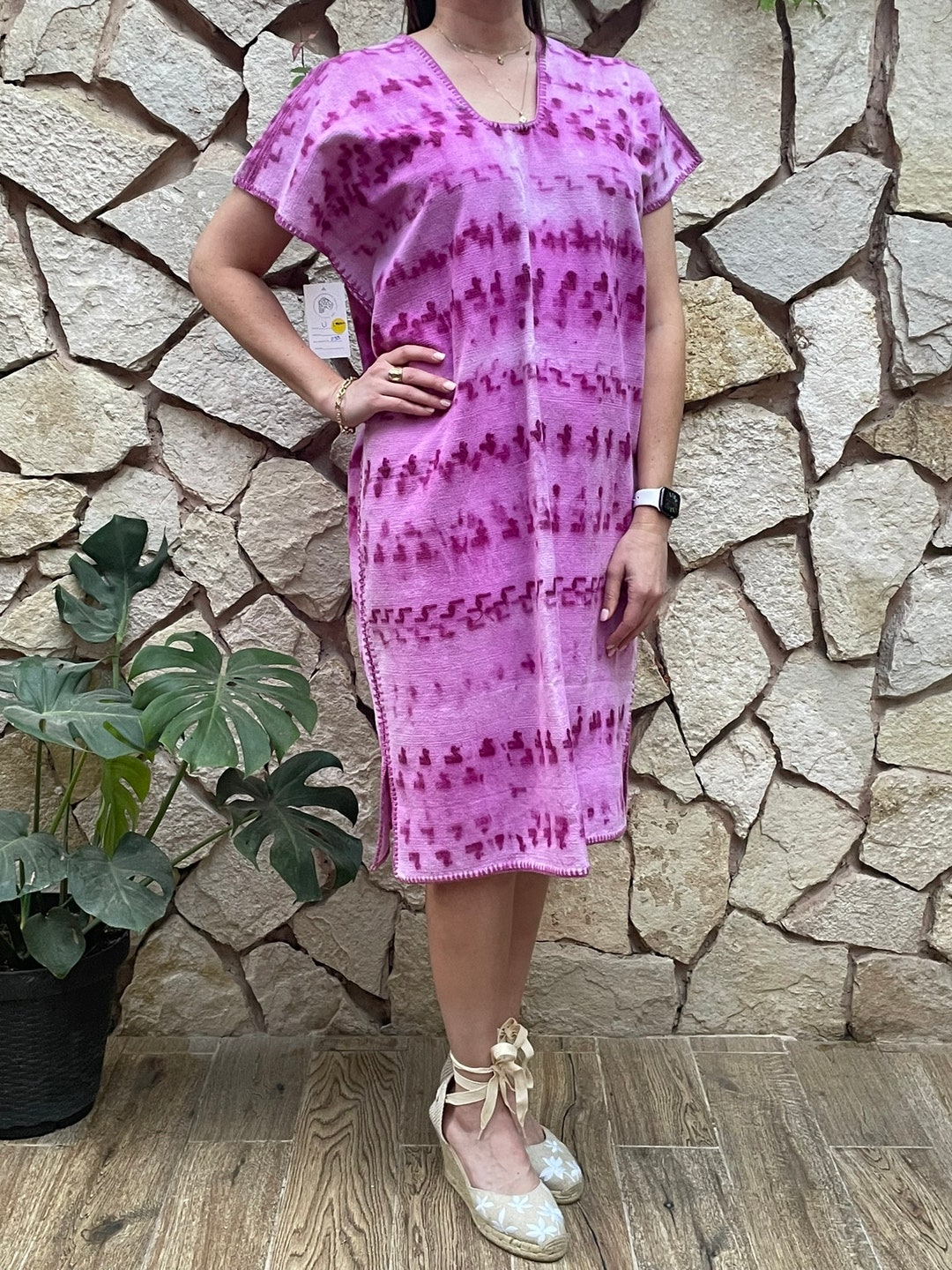 Huipil Dress, Mexican Huipil, Huipil Made in Oaxaca, Mexican Boho Kaftan, Hand Embroidery ...