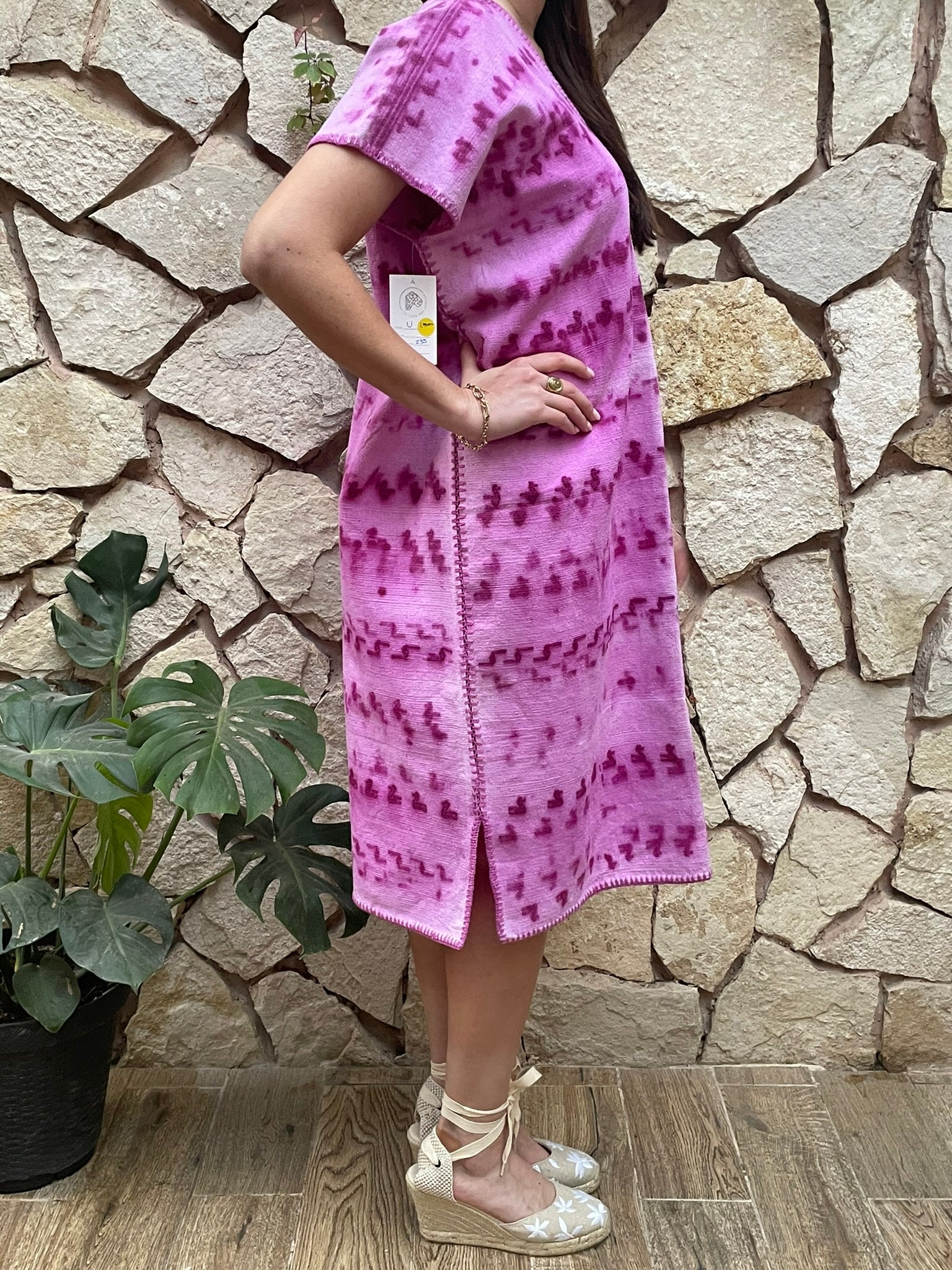 Huipil Dress, Mexican Huipil, Huipil Made in Oaxaca, Mexican Boho Kaftan, Hand Embroidery ...