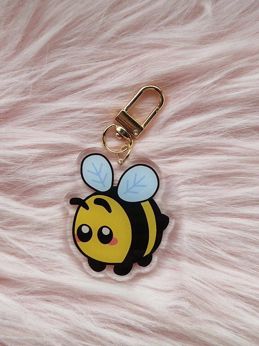 Bumble Bee 2 Inch Keychain Kawaii Cute Gift for Her Aesthetic Gift - Etsy