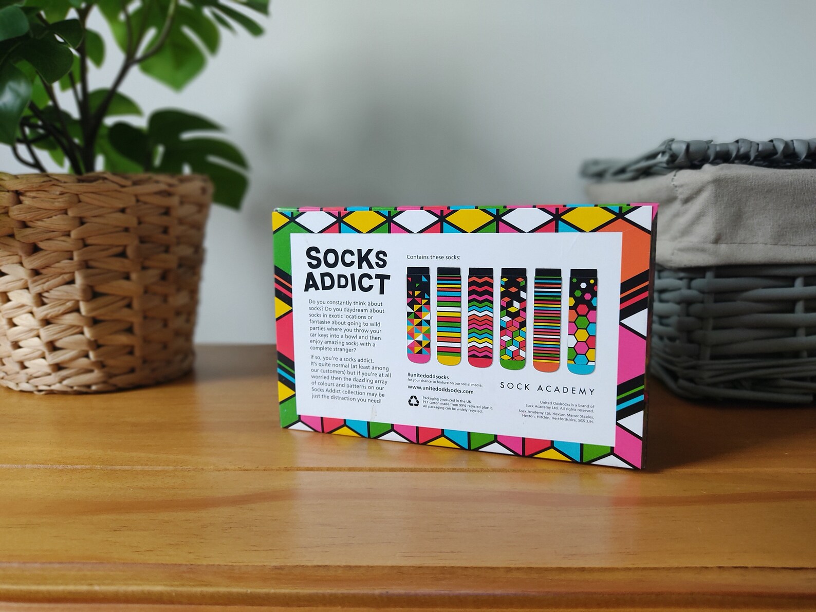 Socks Addict Odd Socks for Men Size 6-11, Set of 6 Odd Socks, Gift for ...