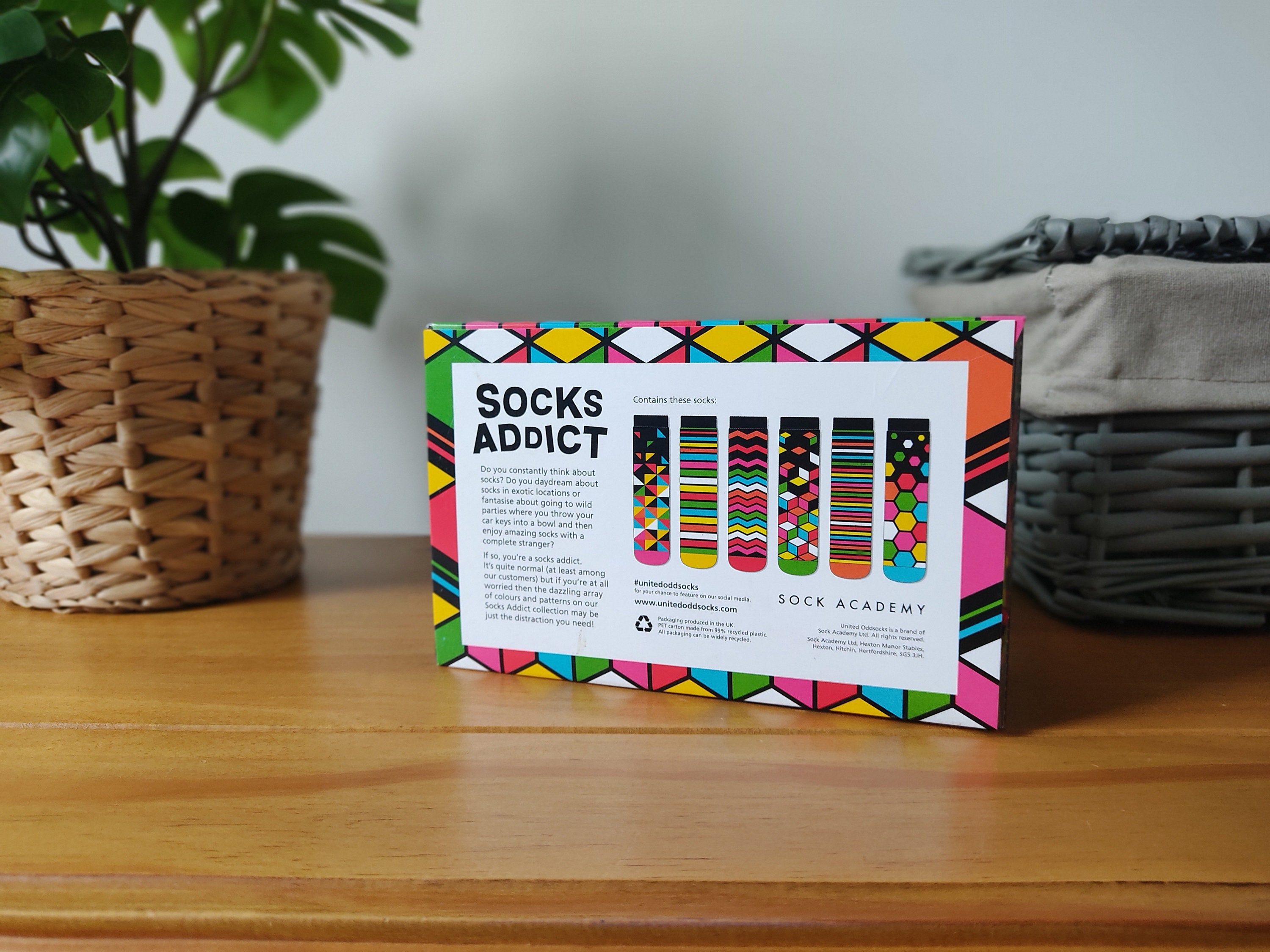 Socks Addict Odd Socks for Men Size 6-11, Set of 6 Odd Socks, Gift for ...