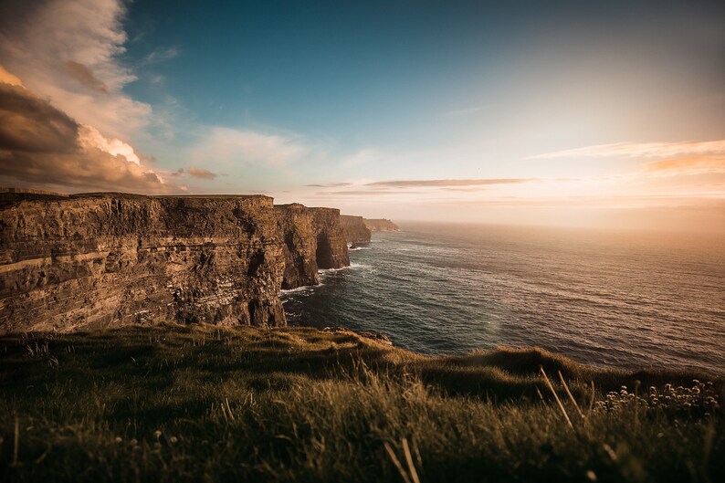 Cliffs of Moher, Cliffs of Moher at Sunset, Ireland Photography ...