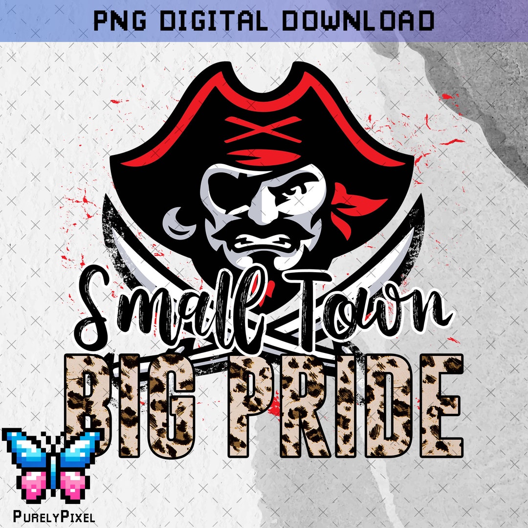 Pirates Mascot PNG: Leopard Print Pride Design (digital Download) - Etsy