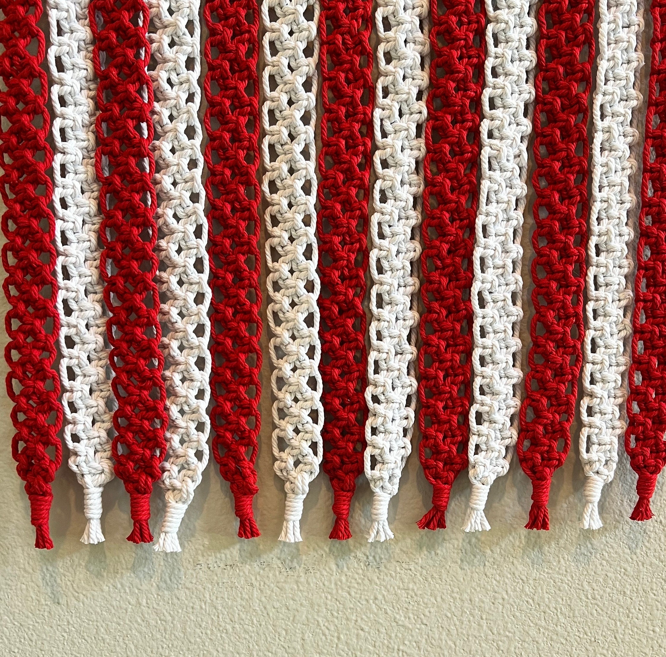 Hand-tied Macrame American Flag - Etsy