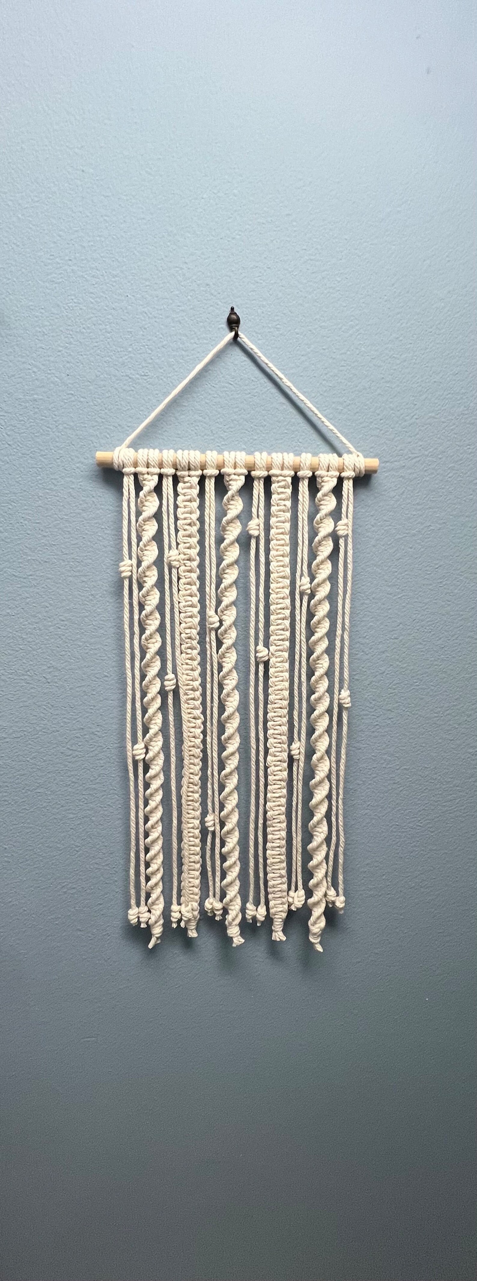 Small Hand-tied Macrame Wall Hanging - Etsy