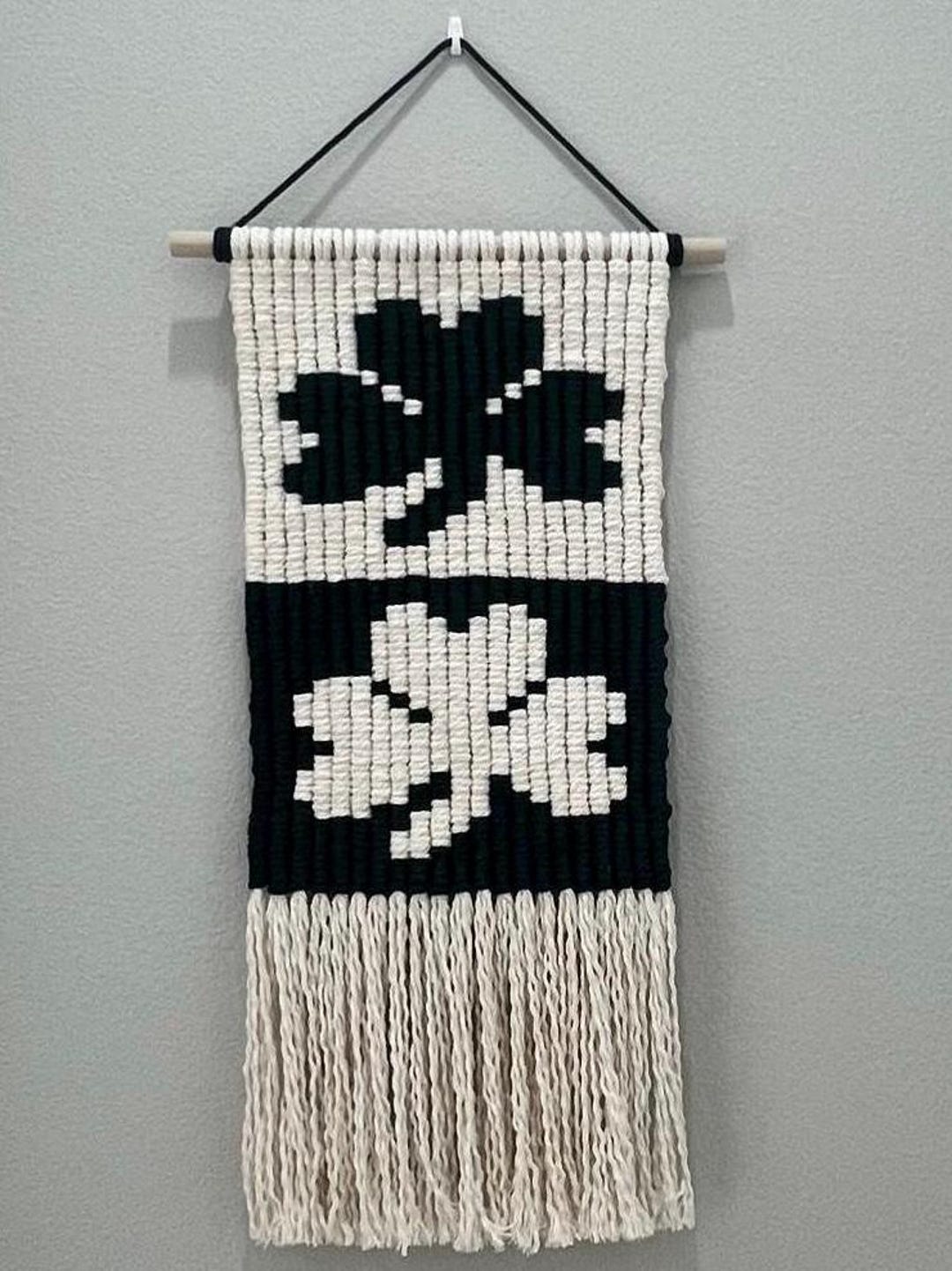 Shamrock St. Patrick’s Day Macrame Wall Hanging Home Decor - Etsy