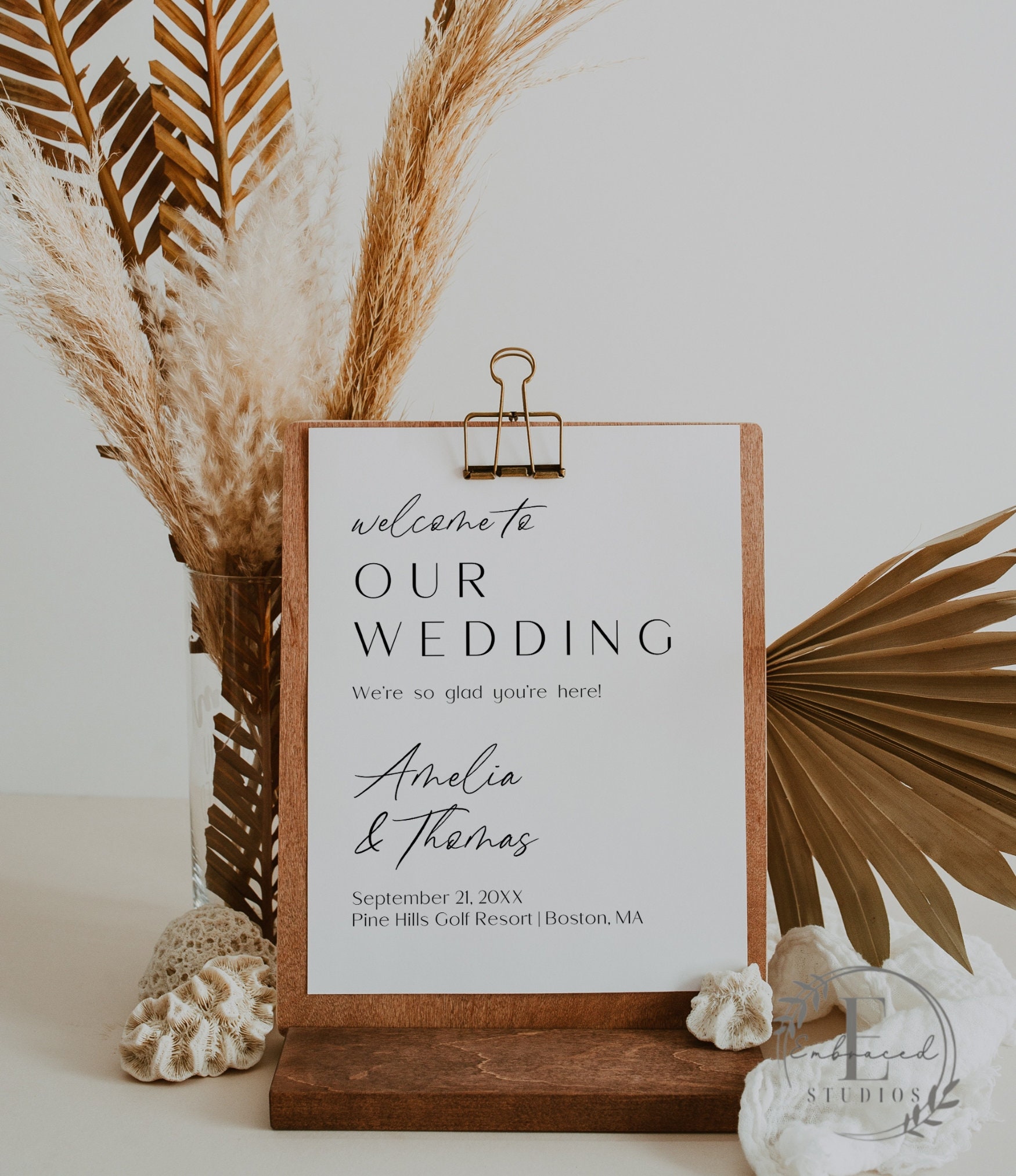 Welcome to Our Wedding Sign, Wedding Entrance Sign, Reception Sign ...