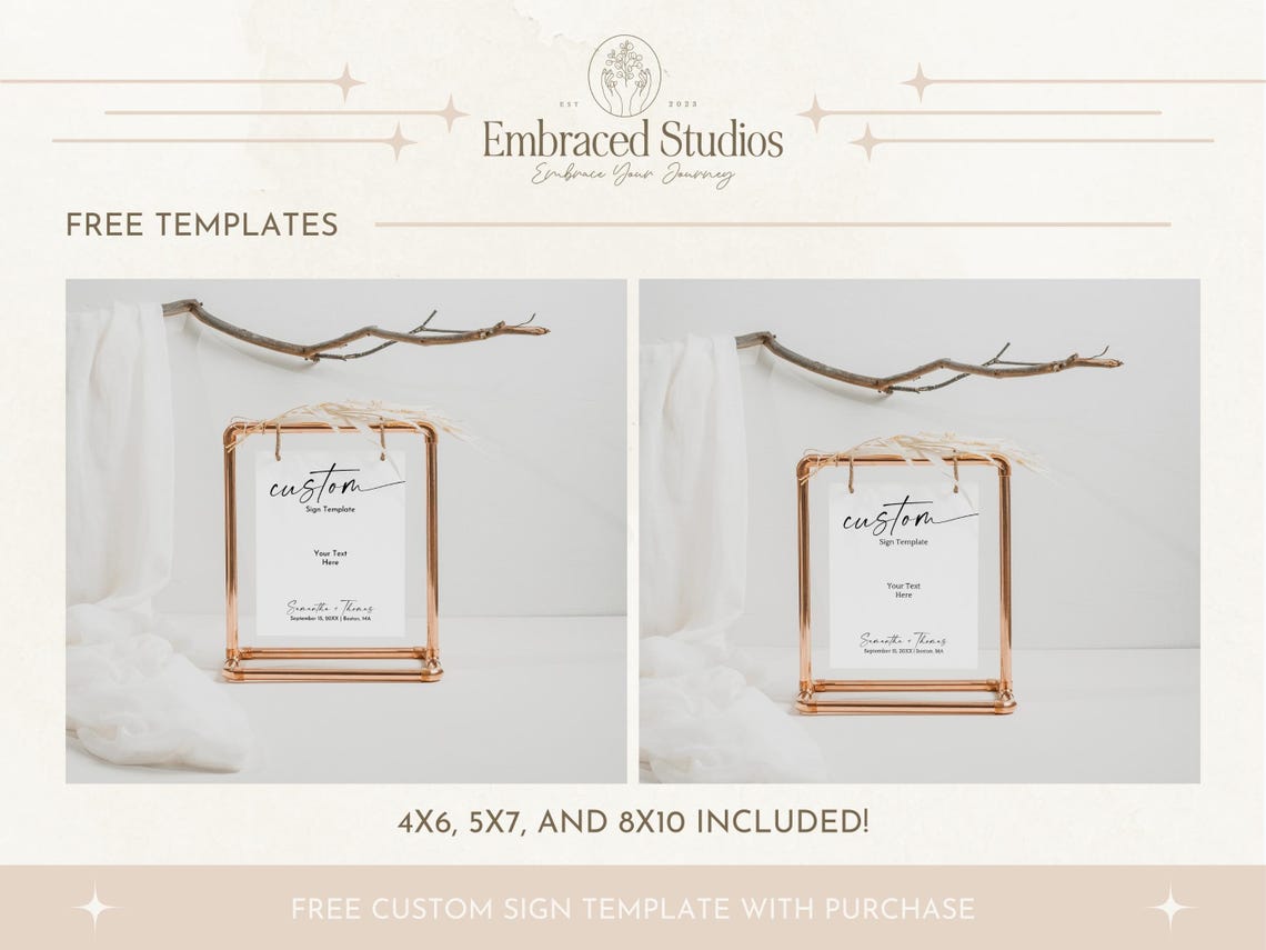 Save the Date Template, Minimalist Save the Date, Canva Wedding ...