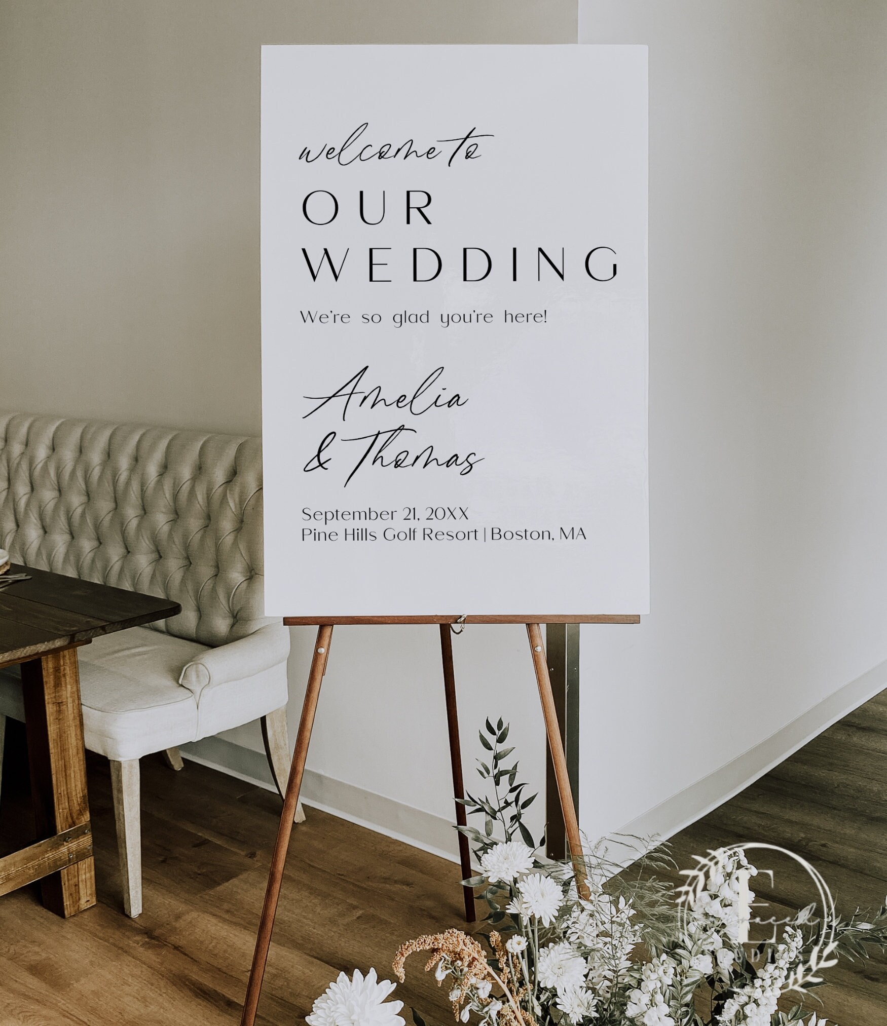 Welcome to Our Wedding Sign, Wedding Entrance Sign, Reception Sign ...