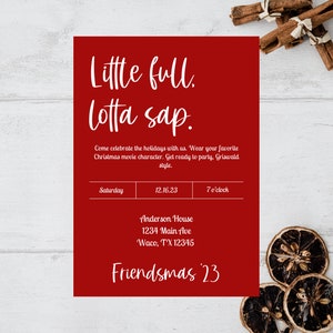 Editable Christmas Costume Party Invite Template Christmas Vacation ...