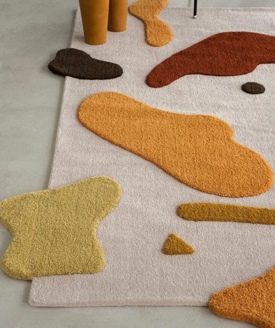 Hand Tufted Wool Area Rug New Geometric Abstract Design Premium Quality ...