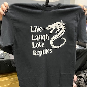 Gecko Lizard Reptile T-shirt: Live Laugh Love Reptiles - Etsy
