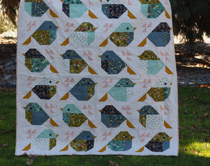 Sparrows Handmade Quilt (65 X 70) - Etsy
