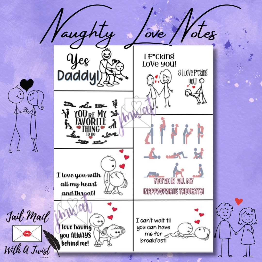 Stick Figure Sexy Notes - Etsy