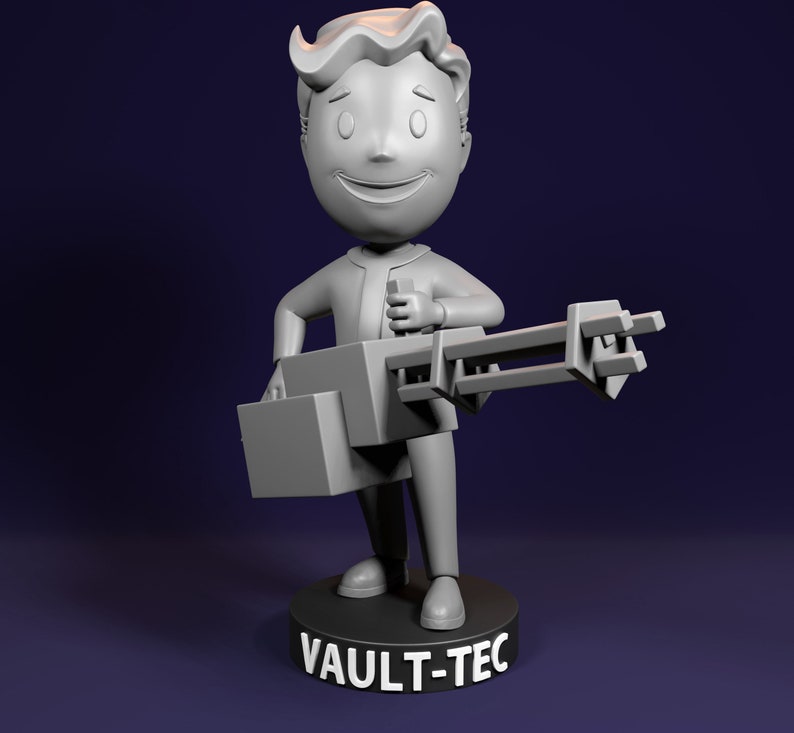 Fallout Vault Boy 3D Figurine, Big Guns - Etsy Australia