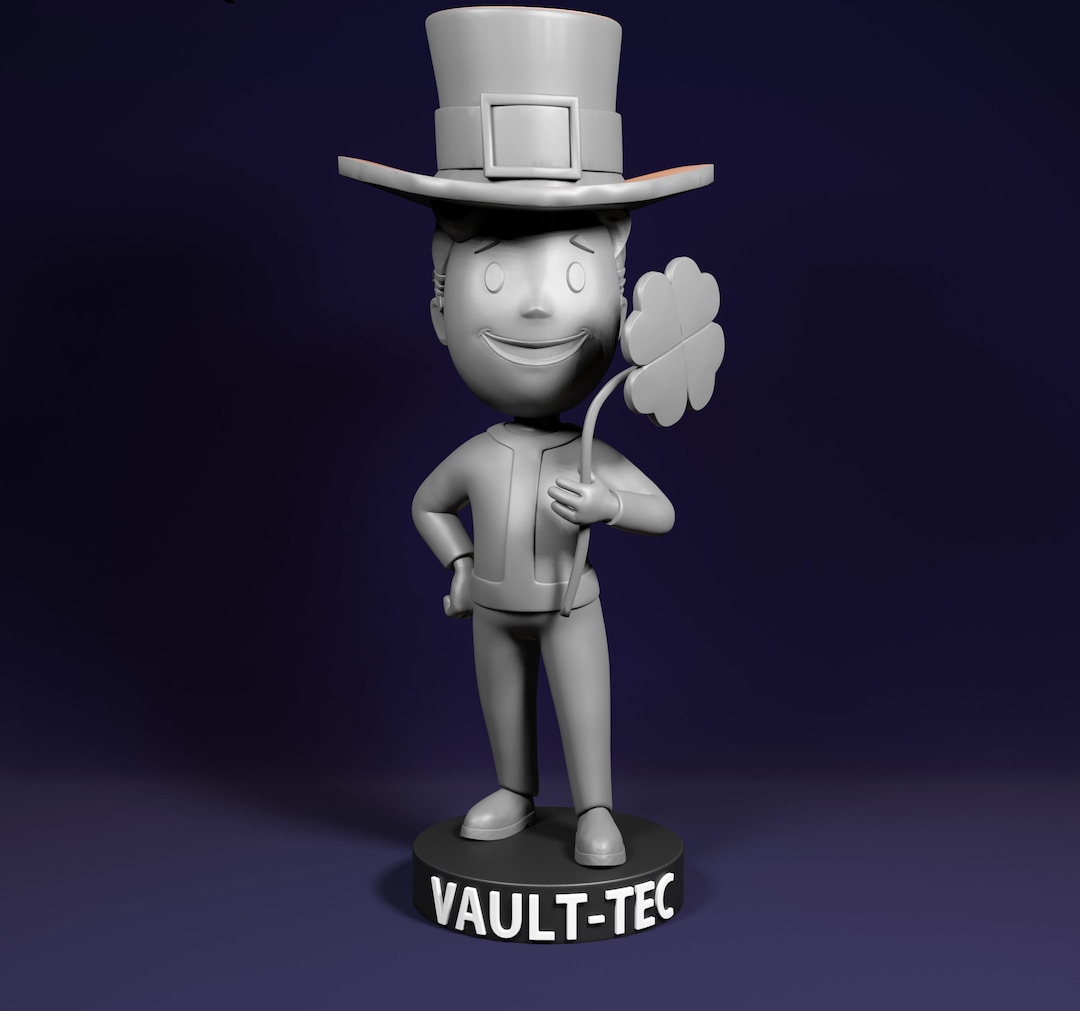 Fallout Vault Boy 3D Figurine, Luck - Etsy Portugal