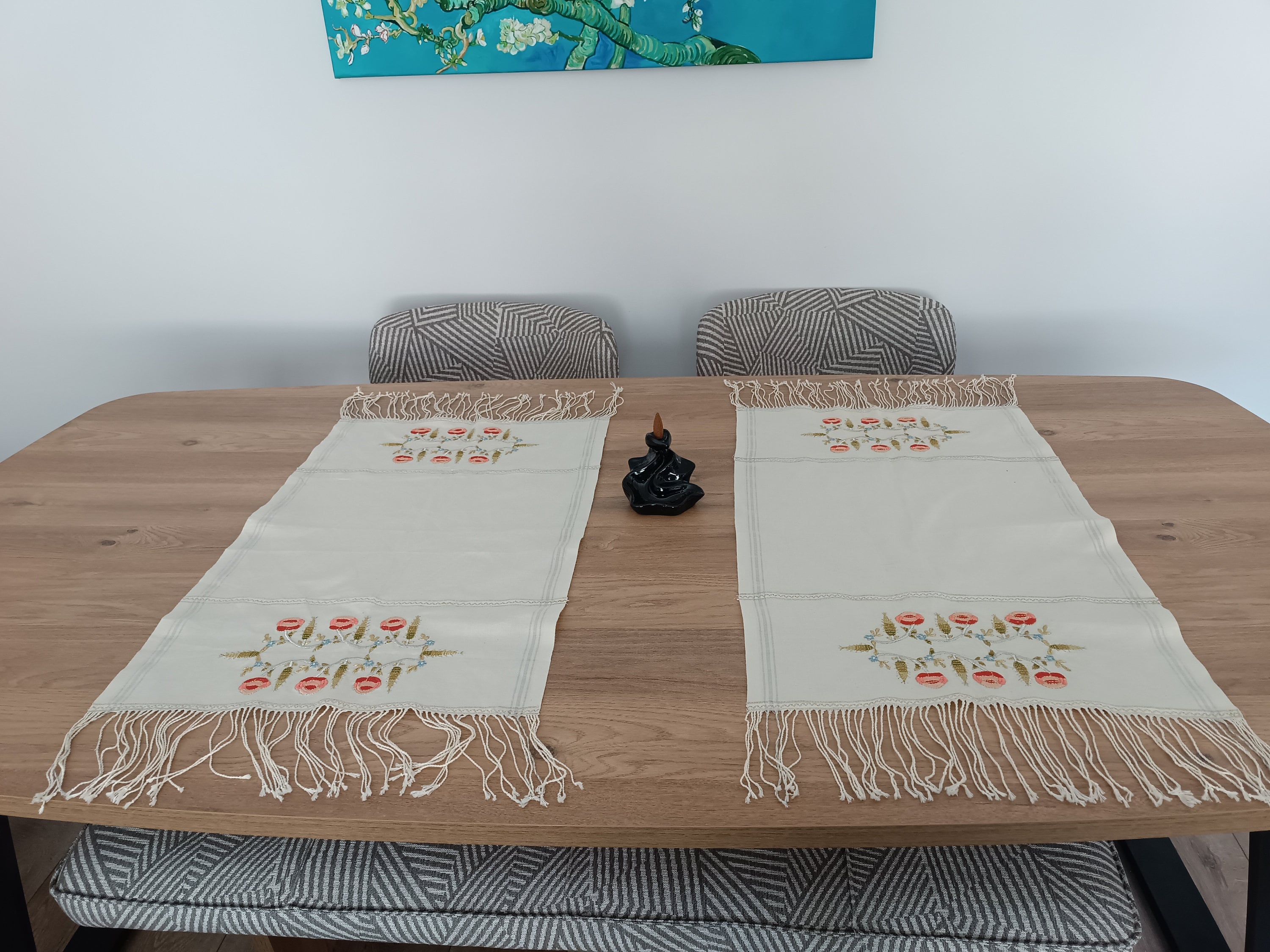 Embroidered Table Topper - Etsy