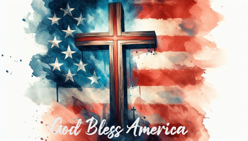 Sticker, Love America, America, Heart for America, God Bless America ...