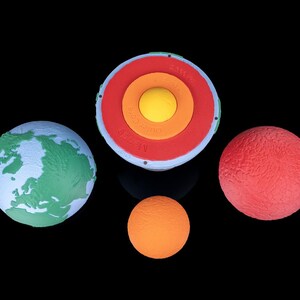 3D Printed Planet Earth Model: Educational Decoupage Globe - Etsy