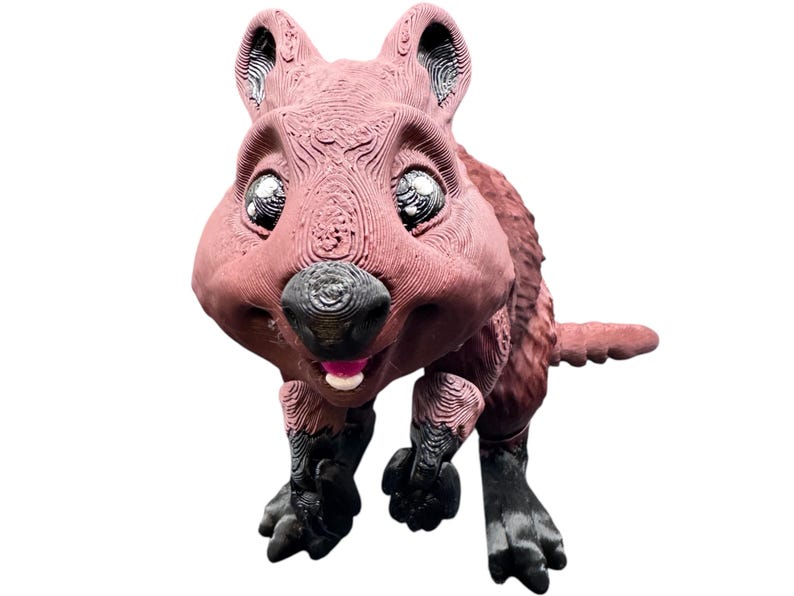 3D Printed Articulating Quokka Figure – Custom Color Animal Decor - Etsy
