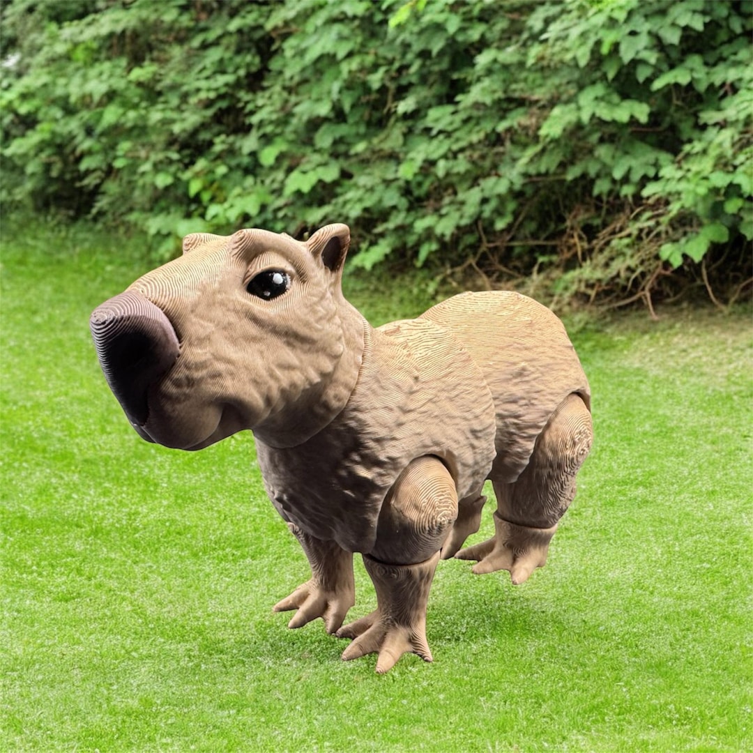 Incredible Capybara 3D Printed Figure - Customizable Colors - High ...