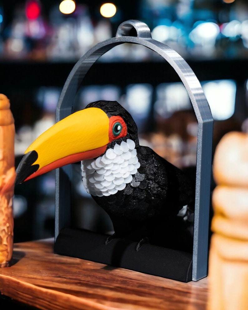 3D Printed Toucan Puzzle – High-quality Plastic, 7 Inch (disassembled ...