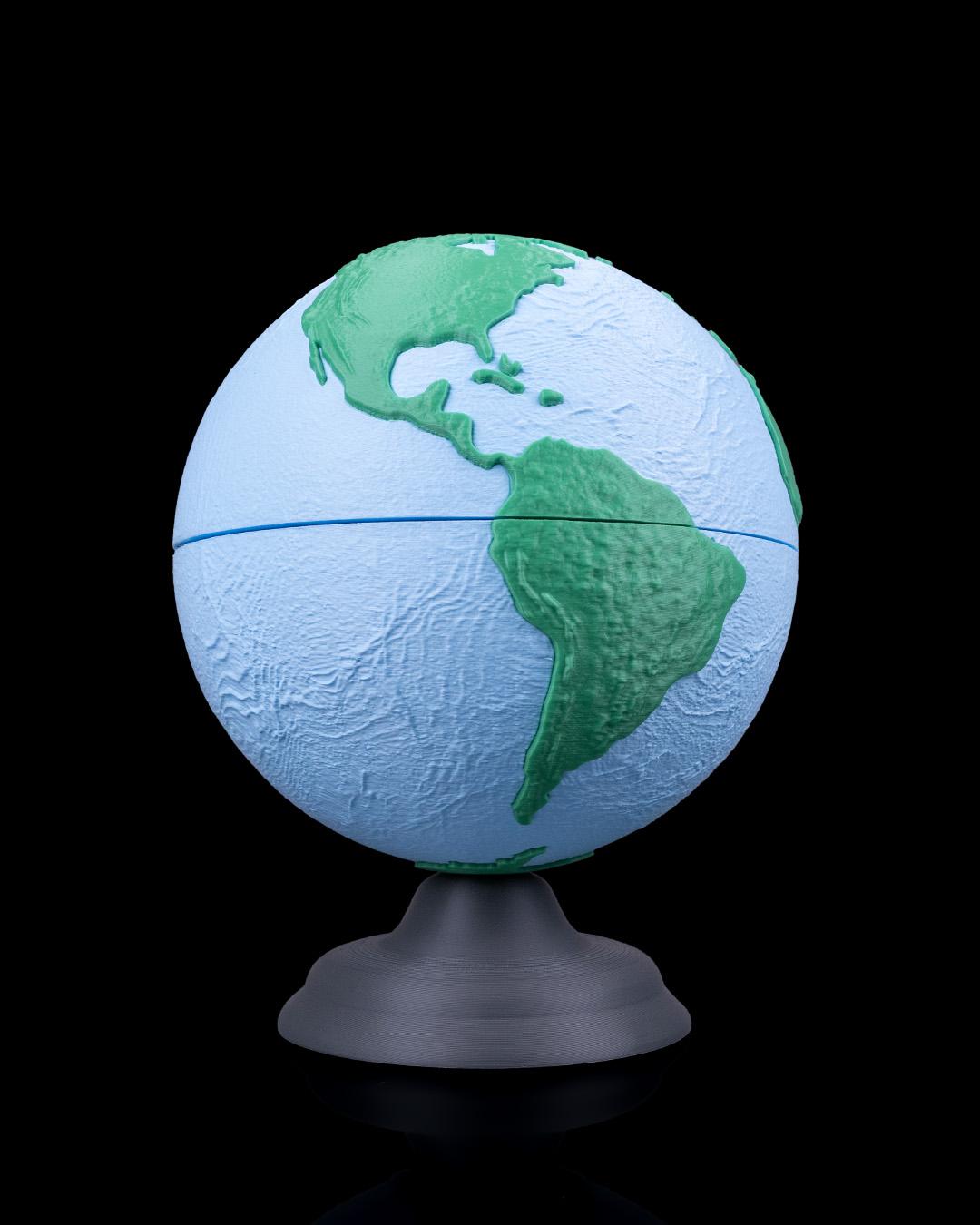 3D Printed Planet Earth Model: Educational Decoupage Globe - Etsy