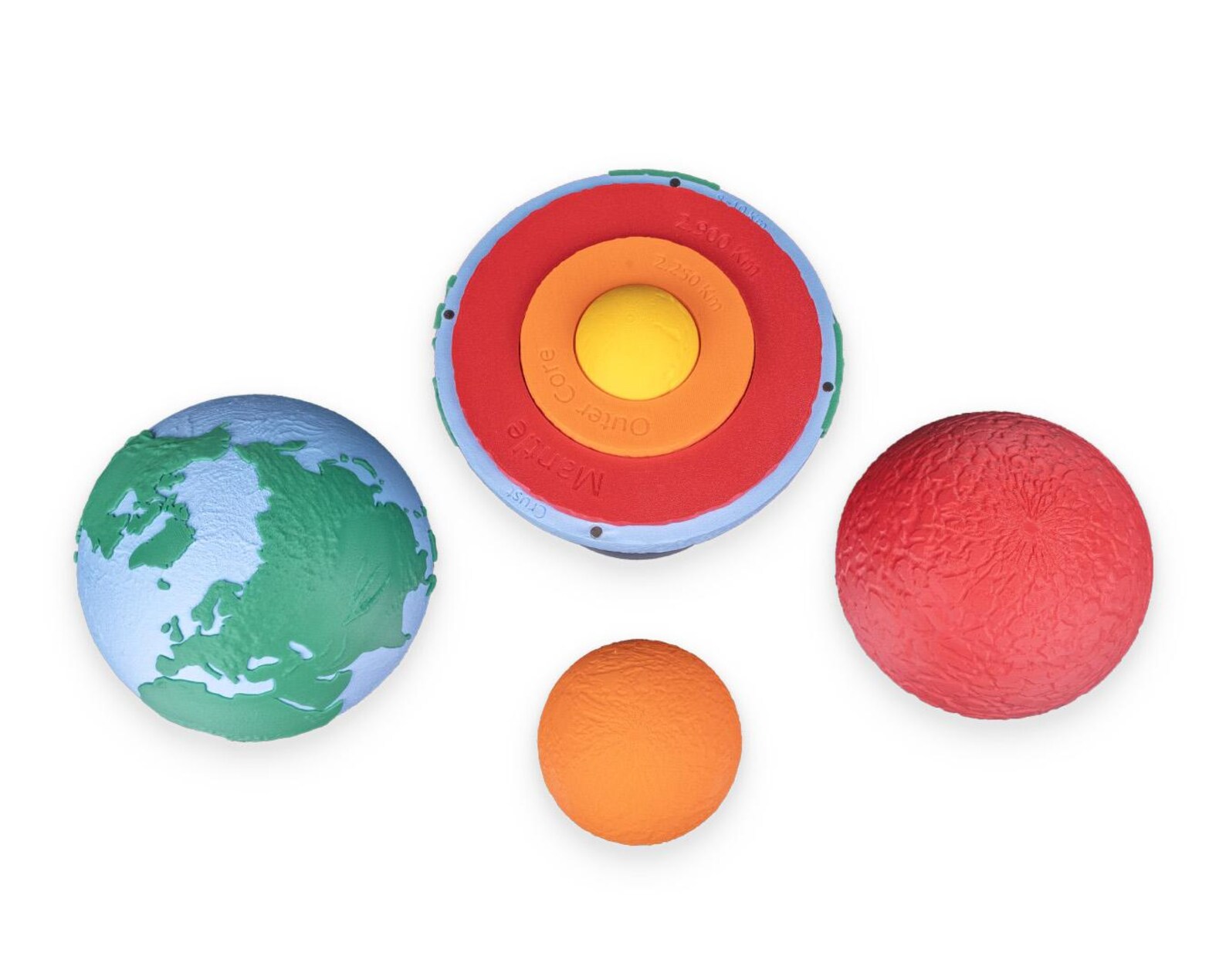 3D Printed Planet Earth Model: Educational Decoupage Globe - Etsy