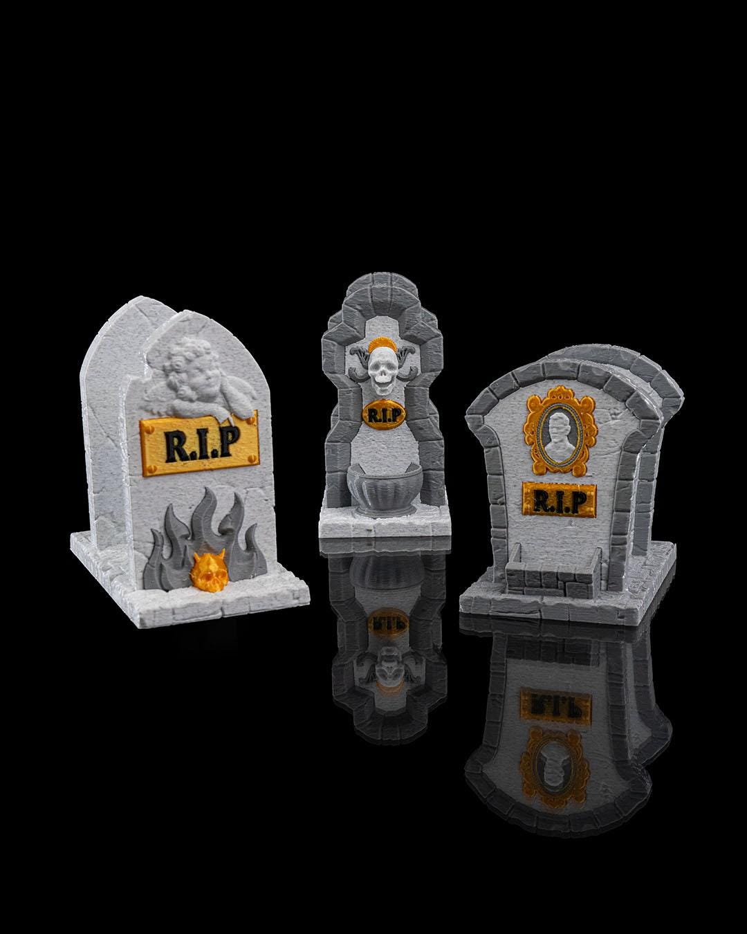 Final Fold RIP Napkin Holder | 3 Pack | 3D Printed Halloween Decoration ...