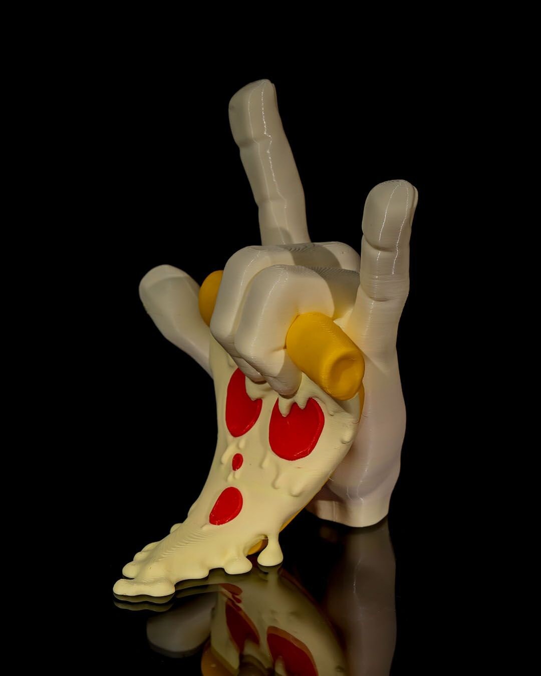 3D Printed Hand With Pizza - Varied Poses | Pizza Lover's Delight - Etsy