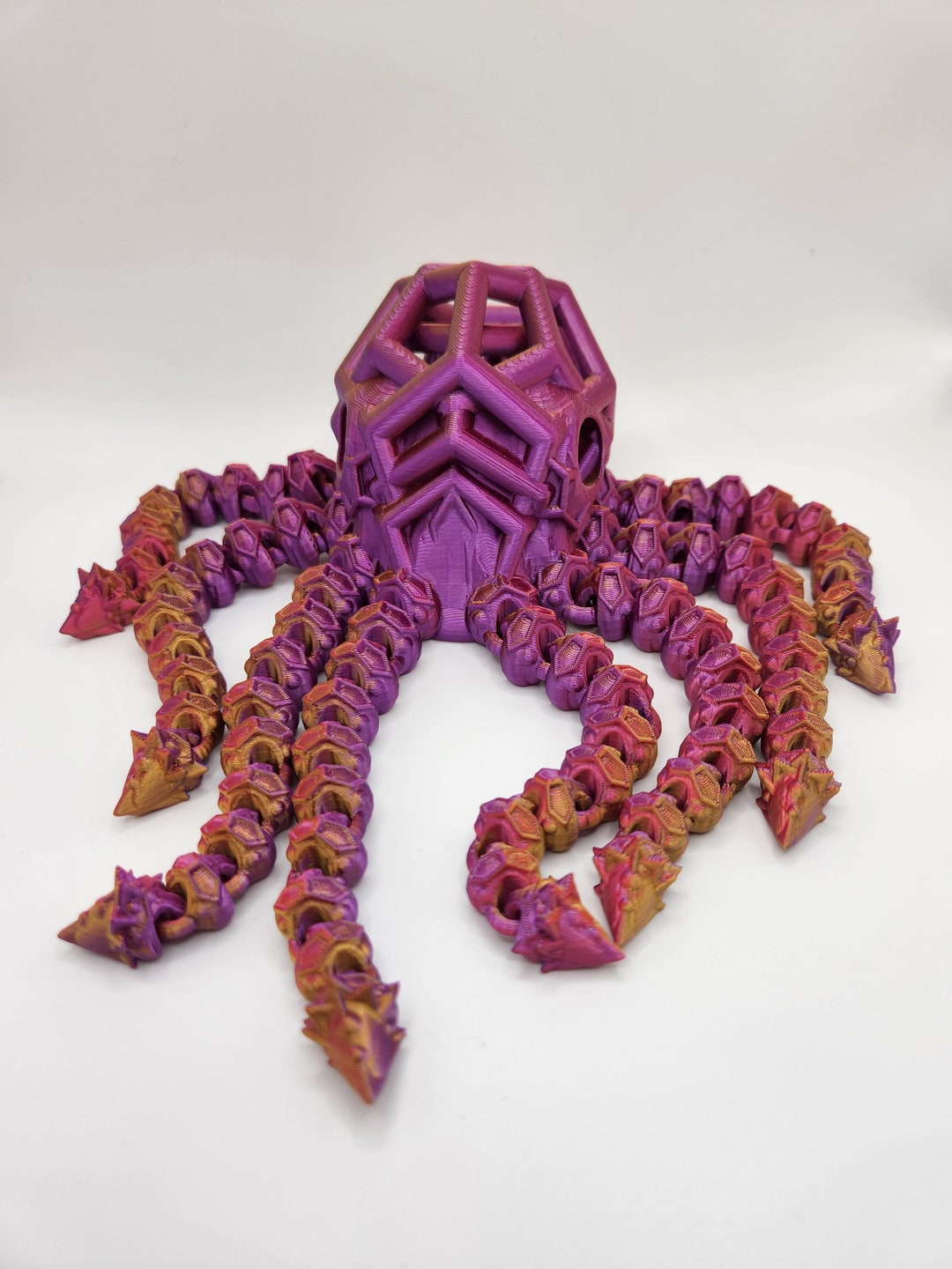 3D Printed Articulated Void Octopus Fidget Toy Embrace the Abyss - Etsy