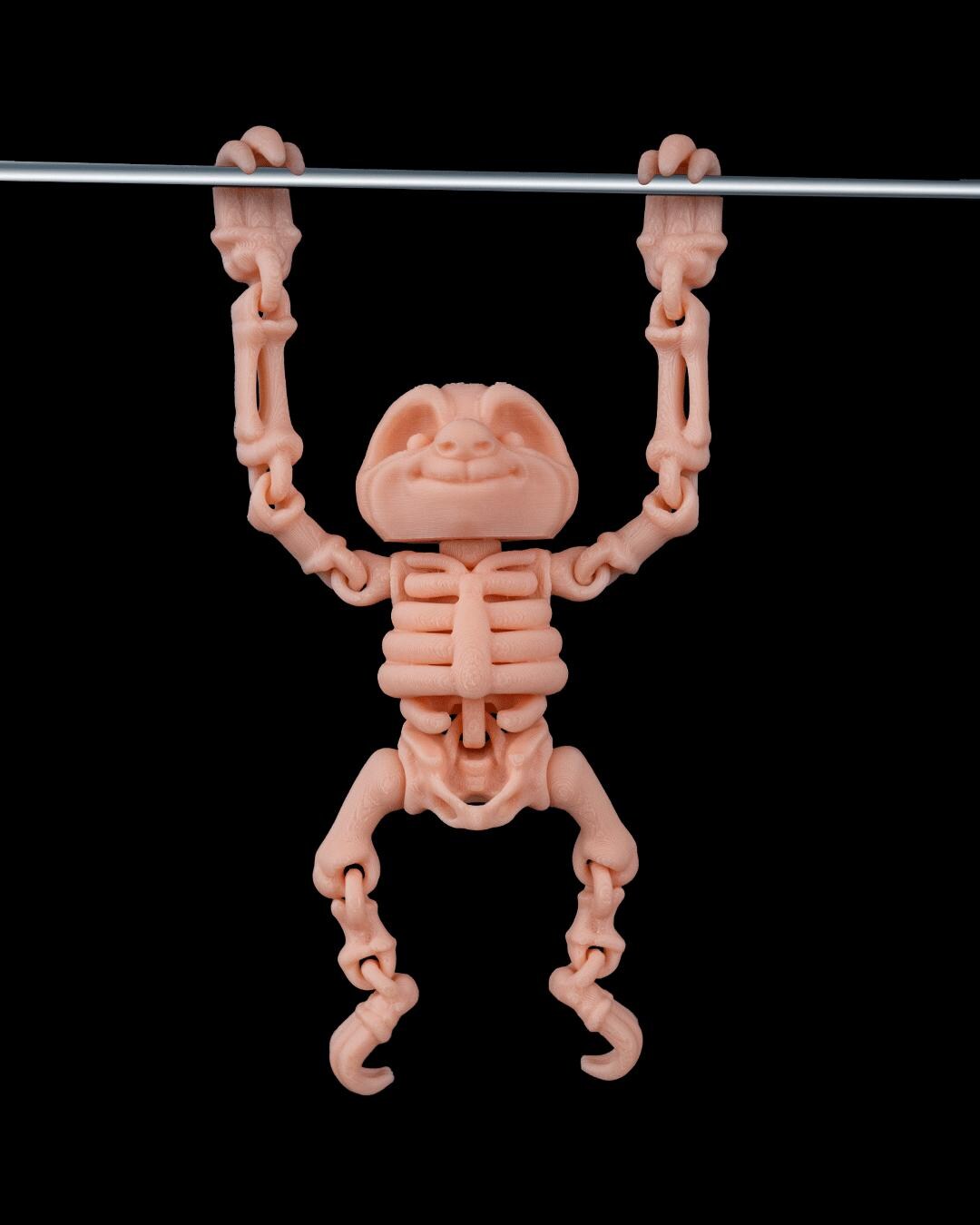 3D Printed Flexi Skeleton Sloth: Customizable Desk Decor - Etsy