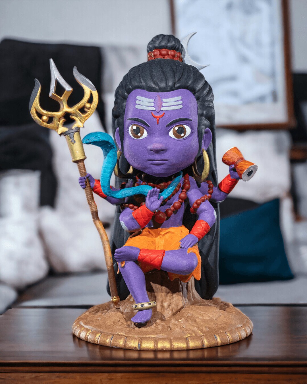 Chibi Shiva the Destroyer 3D Printed Figure - Etsy