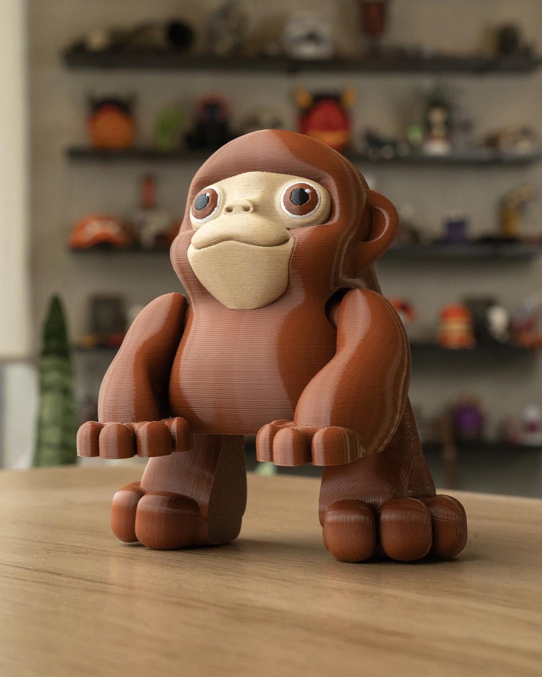 Adorable Mikey the Monkey - 15 Cm 3D Printed Customizable Monkey ...