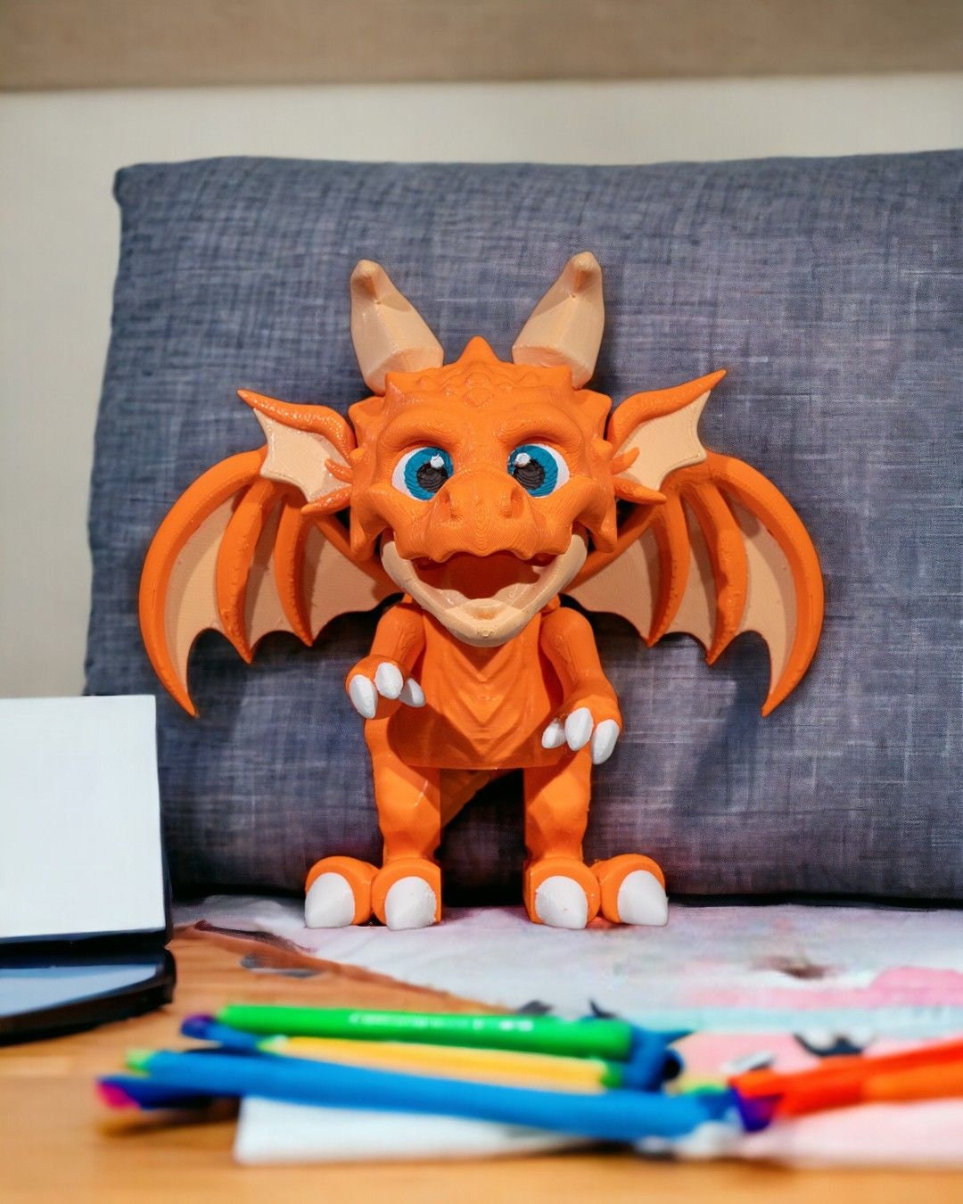 Articulated 3D Printed Dragon Model - Conqueror the King of Dragons ...