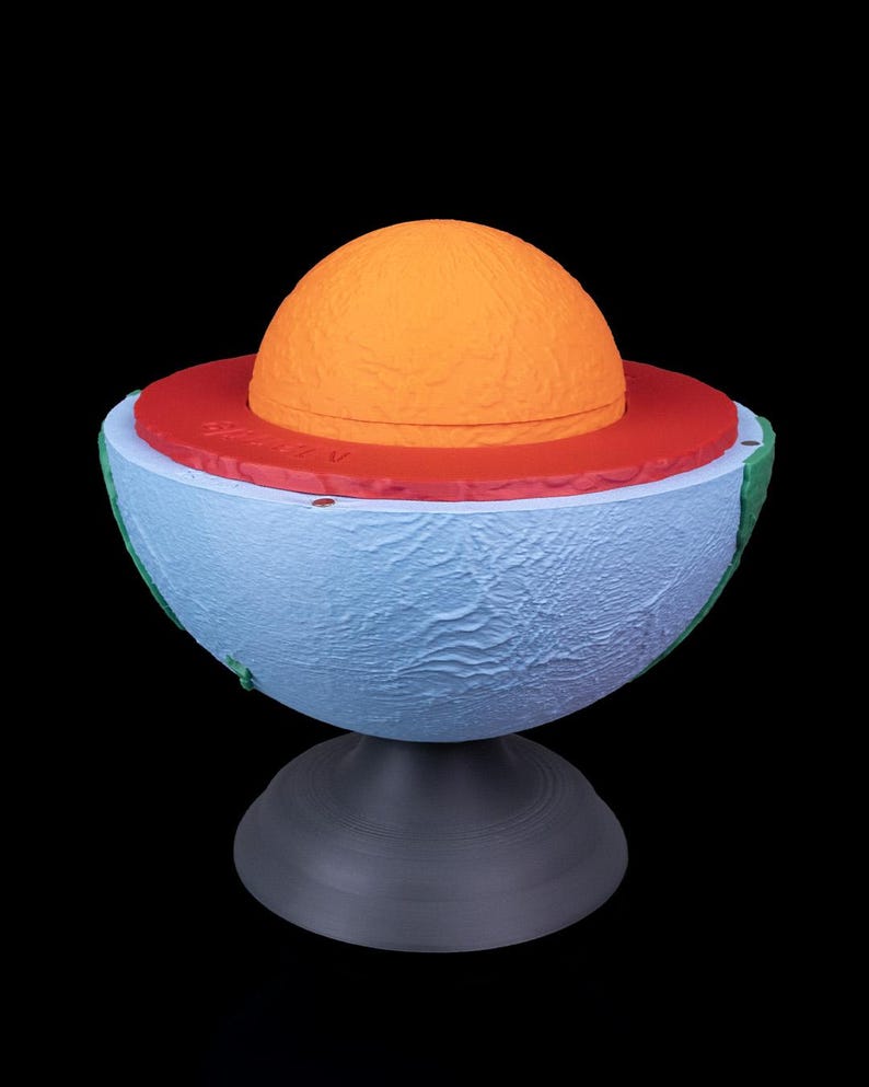 3D Printed Planet Earth Model: Educational Decoupage Globe - Etsy