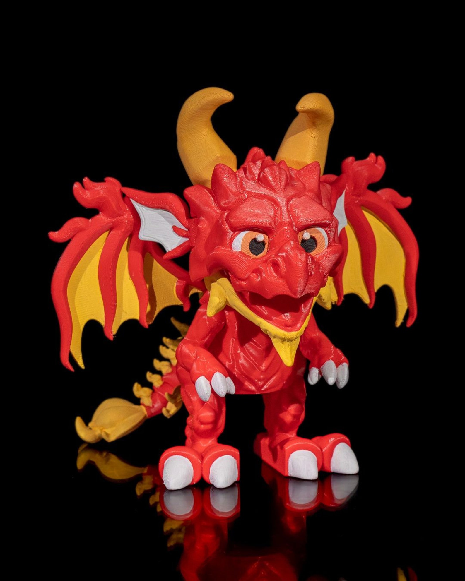 Hell's Rage Fire Dragon 3D Articulated Print - Etsy