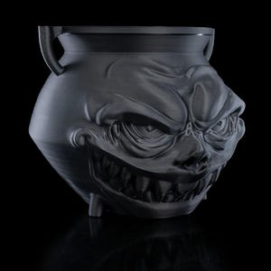 Mischievous Greedy Cauldron, 14 Cm Tall, Customizable Halloween Decor ...