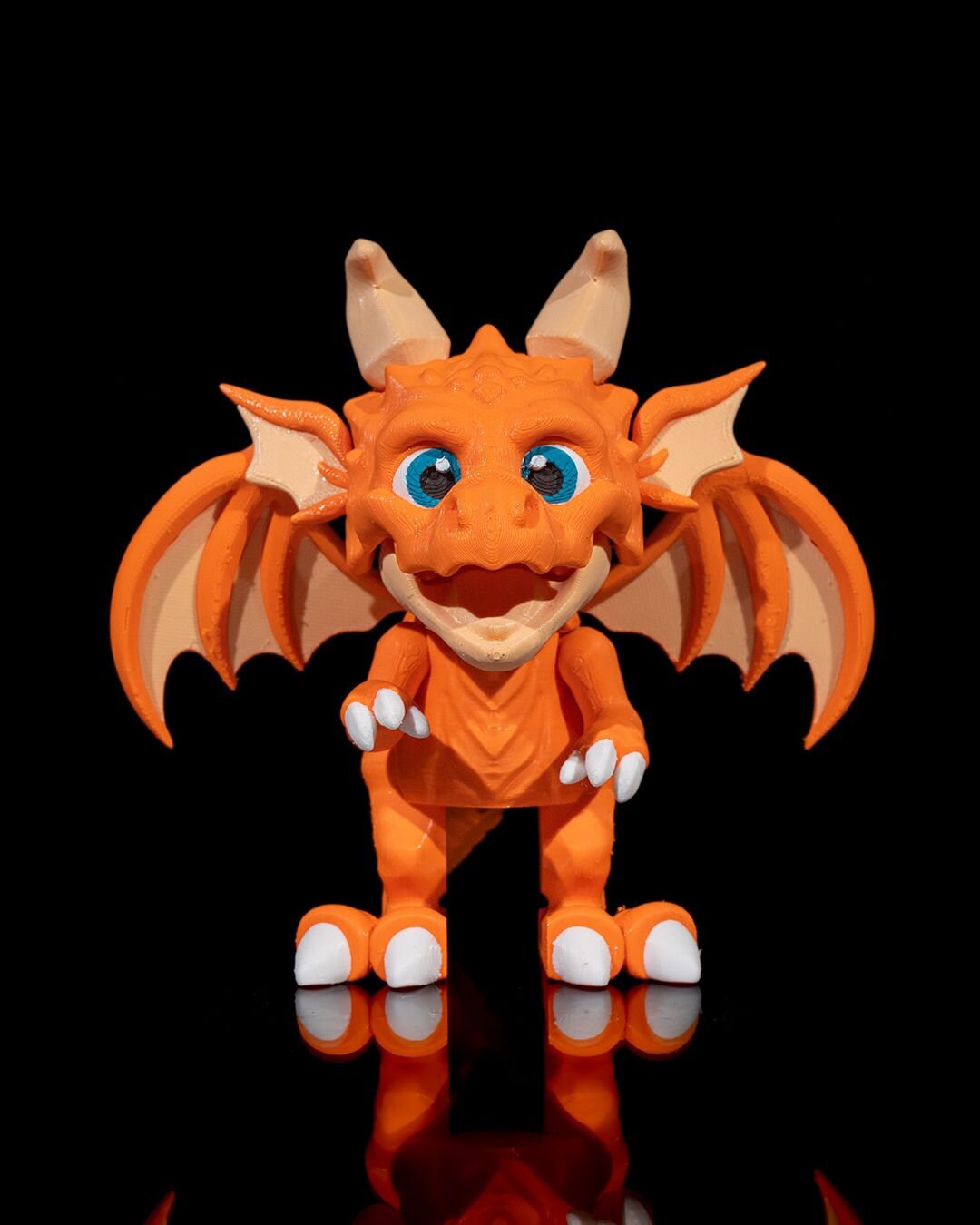 Articulated 3D Printed Dragon Model - Conqueror the King of Dragons ...