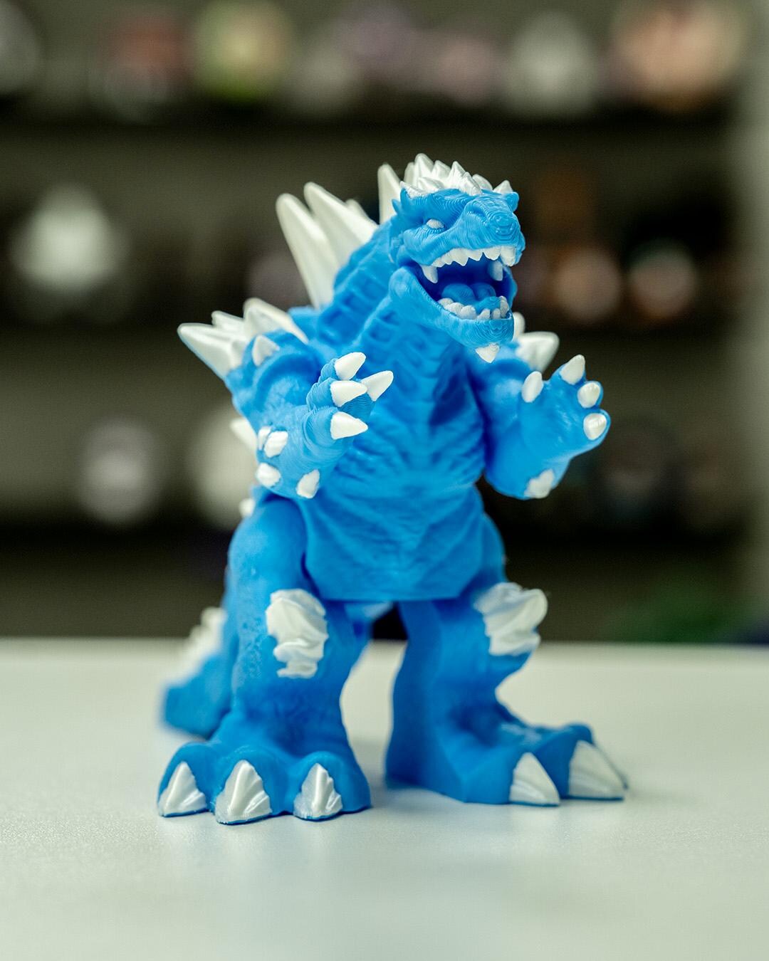 Frostzilla - 12 Cm 3D Printed Ice Dragon Figure With High Detail ...