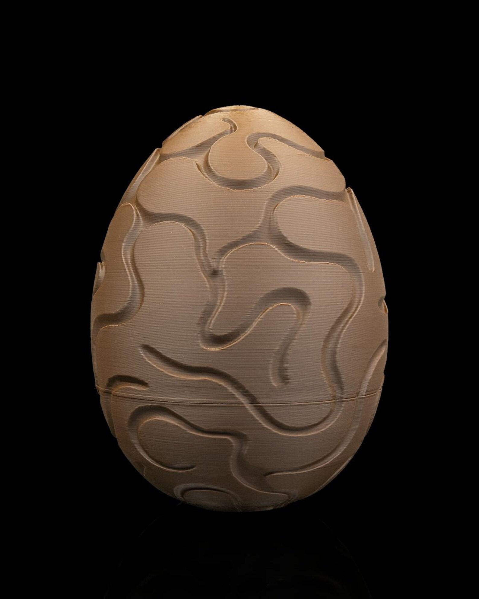 Chocolate Swirl Easter Egg Containers 3-pack 15cm 3D Printed Custom ...
