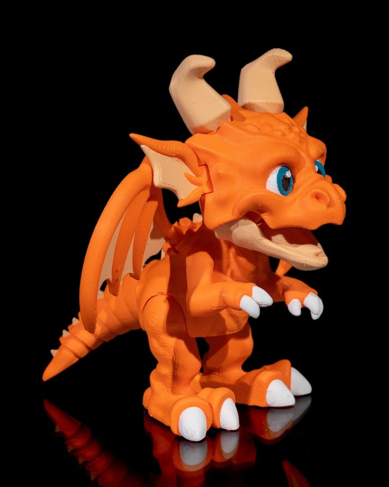 Articulated 3D Printed Dragon Model - Conqueror the King of Dragons ...
