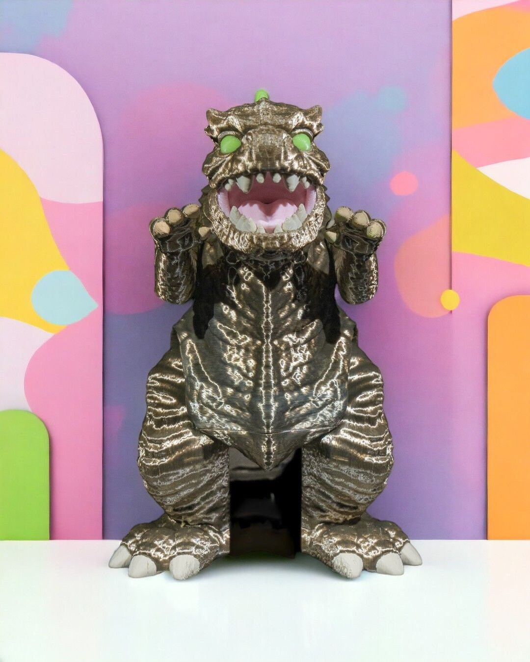 Articulated Godzilla Figure Custom Color Options 3D Printed - Etsy ...