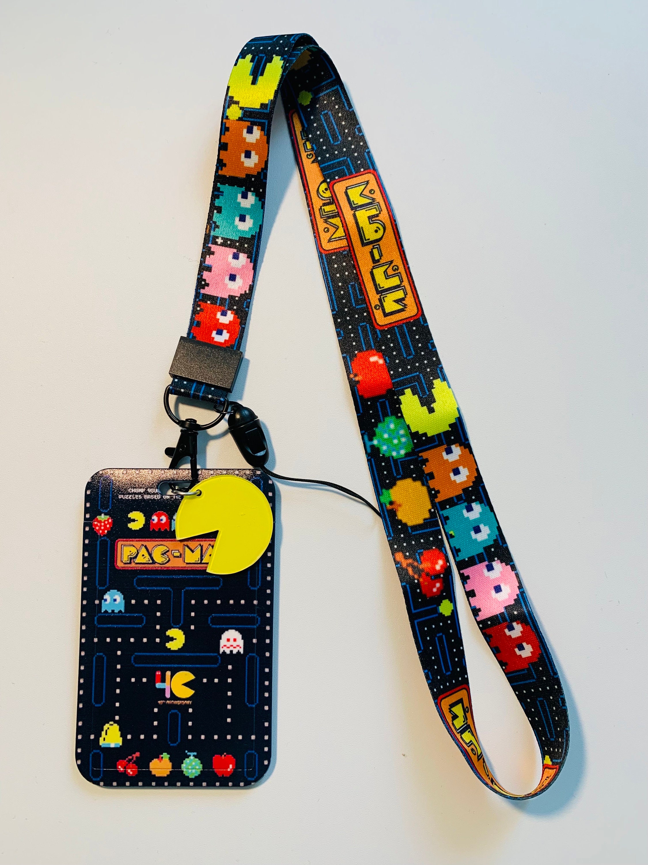 Pac-man Game Lanyard & Badge Holder - Etsy