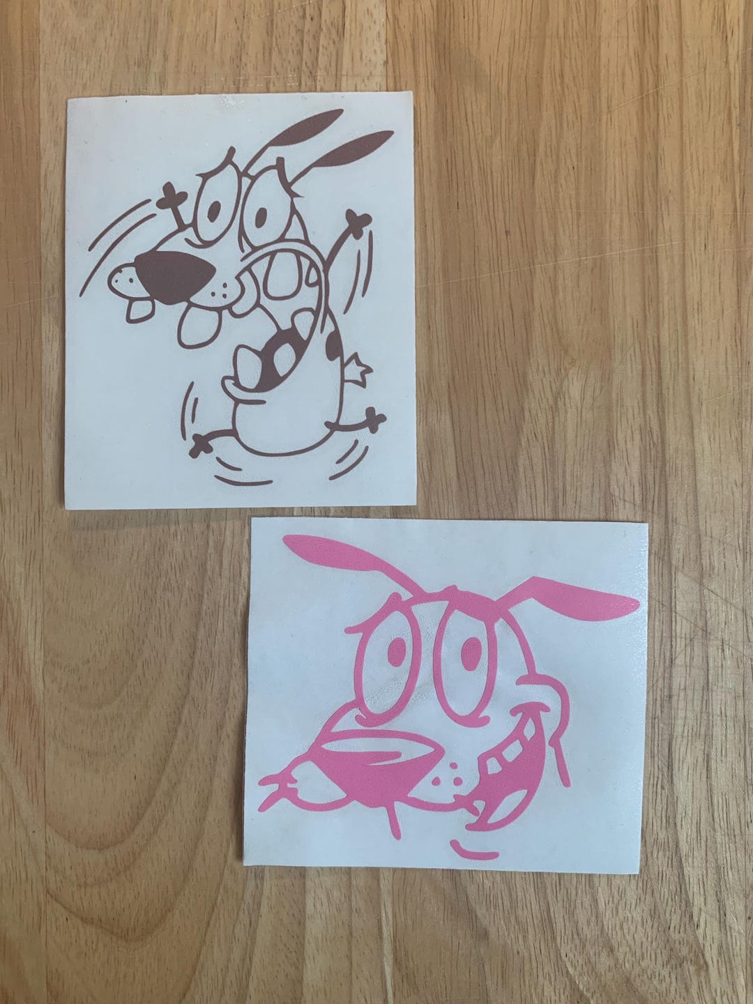 Cartoon Dog/ Cowardly/ Courage Vinyl Decal - Etsy