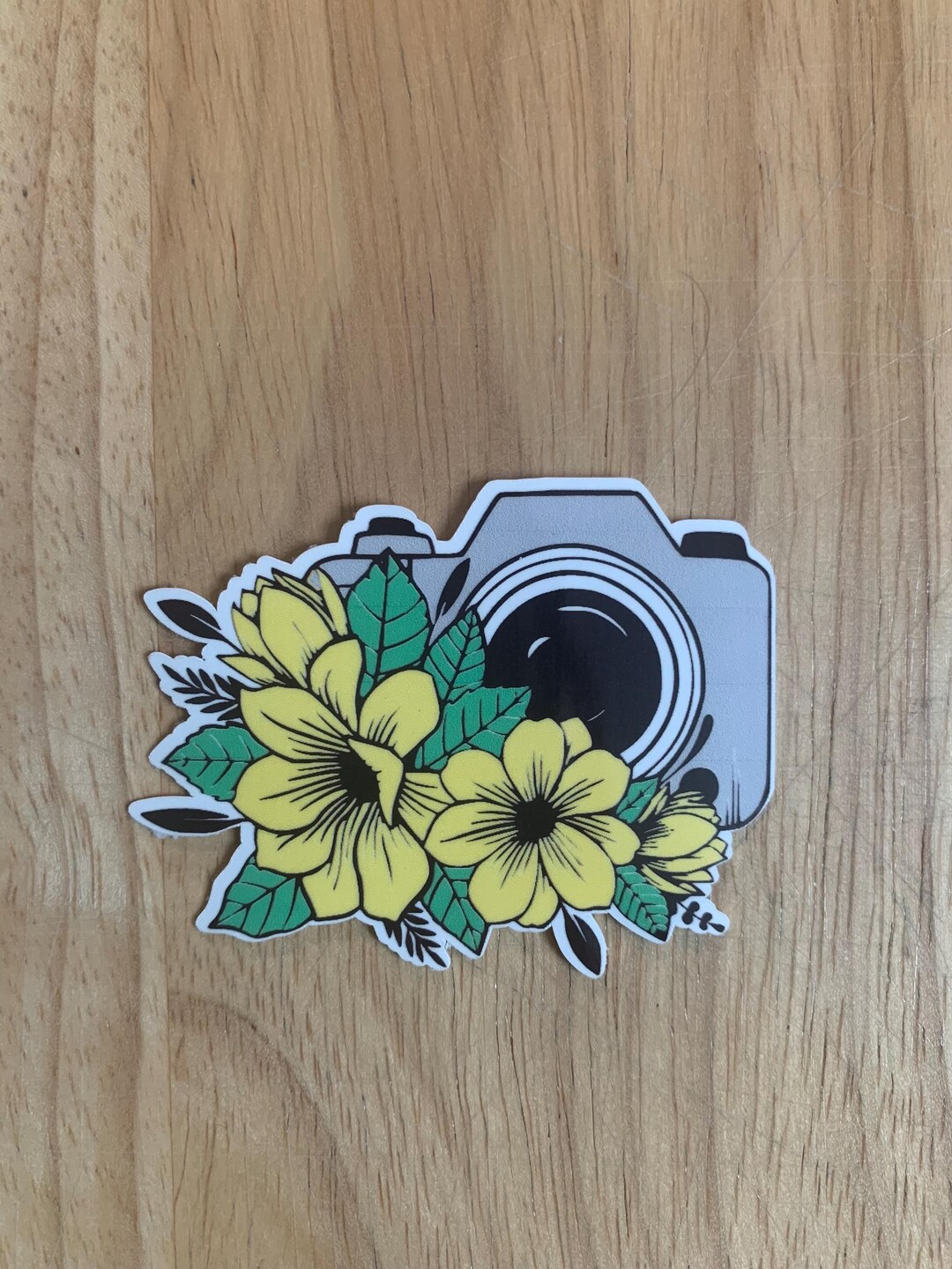Camera/ Flower/ Photography Sticker - Etsy