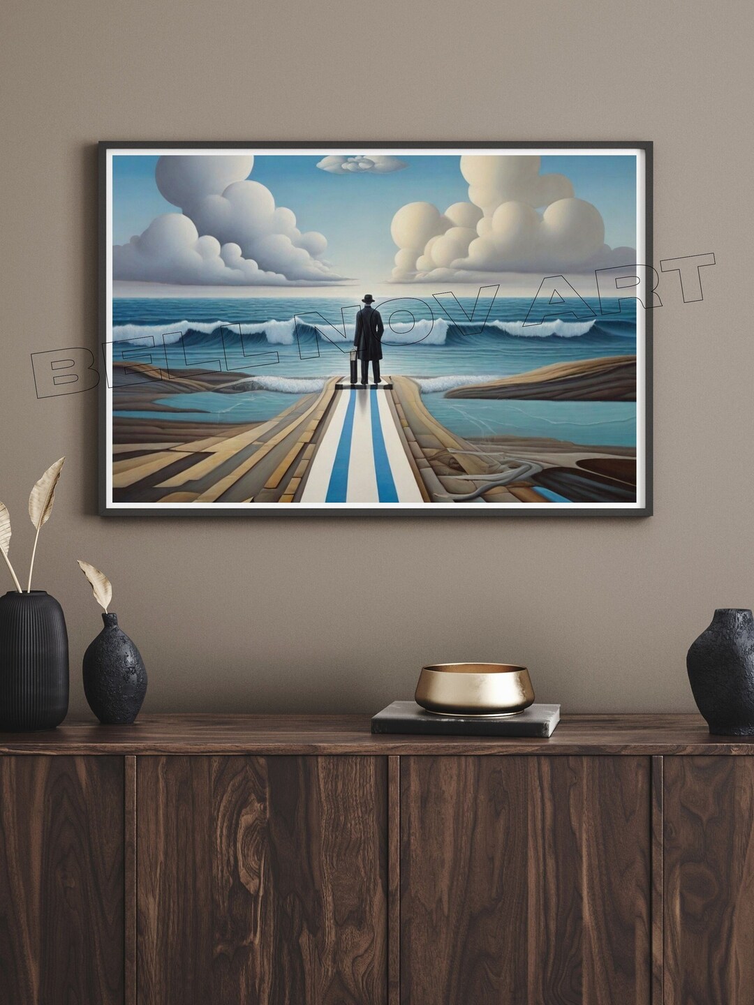 Surreal Painting Explorer Art for Wall Art Printable - Etsy