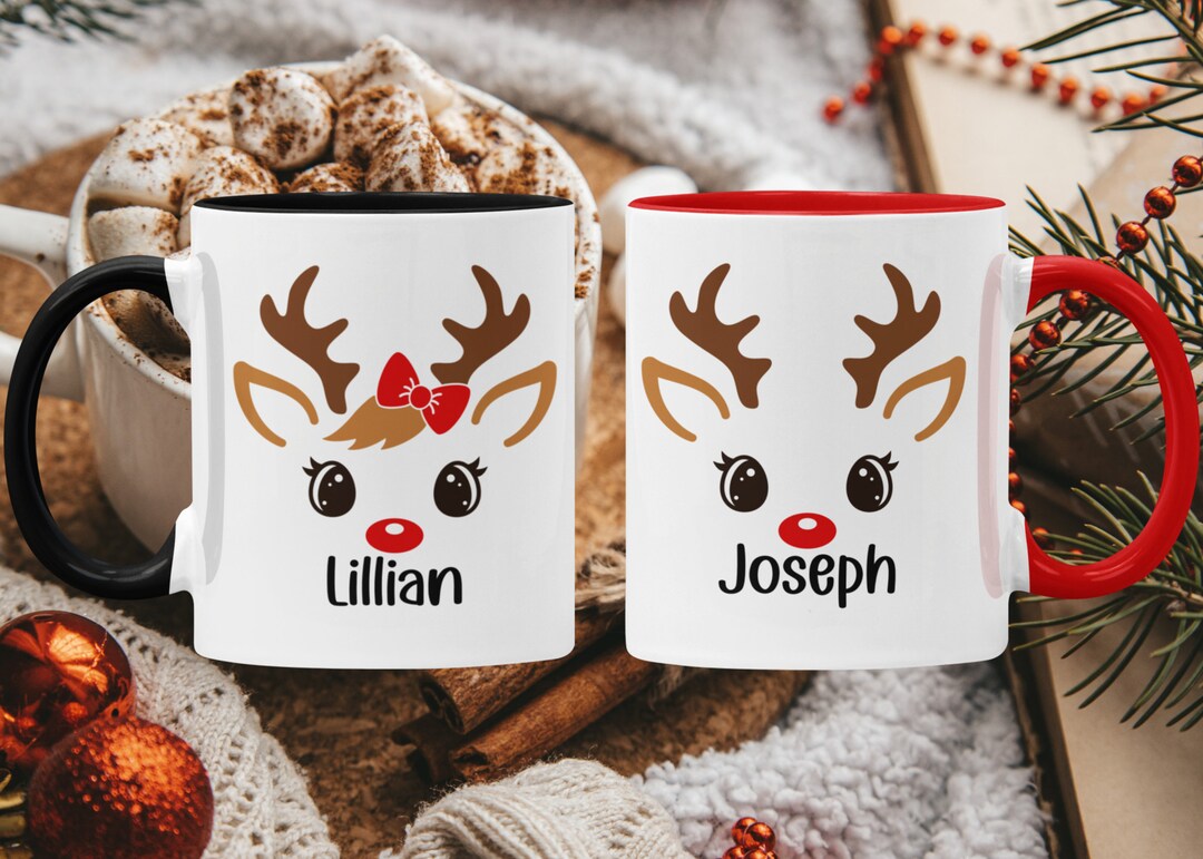 Hot Cocoa Mugs for Kids, Personalized Hot Chocolate Mugs, Custom Hot ...