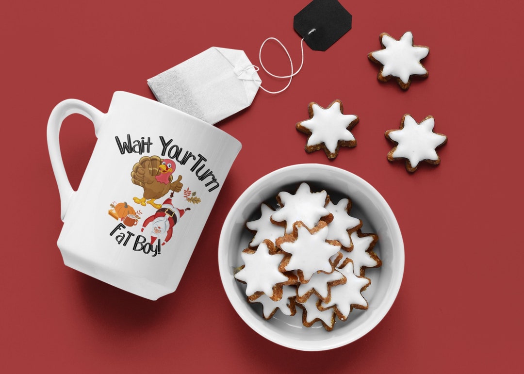 Funny Santa Turkey Mug - Thanksgiving, Christmas Gift - Etsy