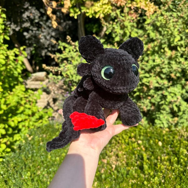 Mini Toothless Plushie - Etsy UK